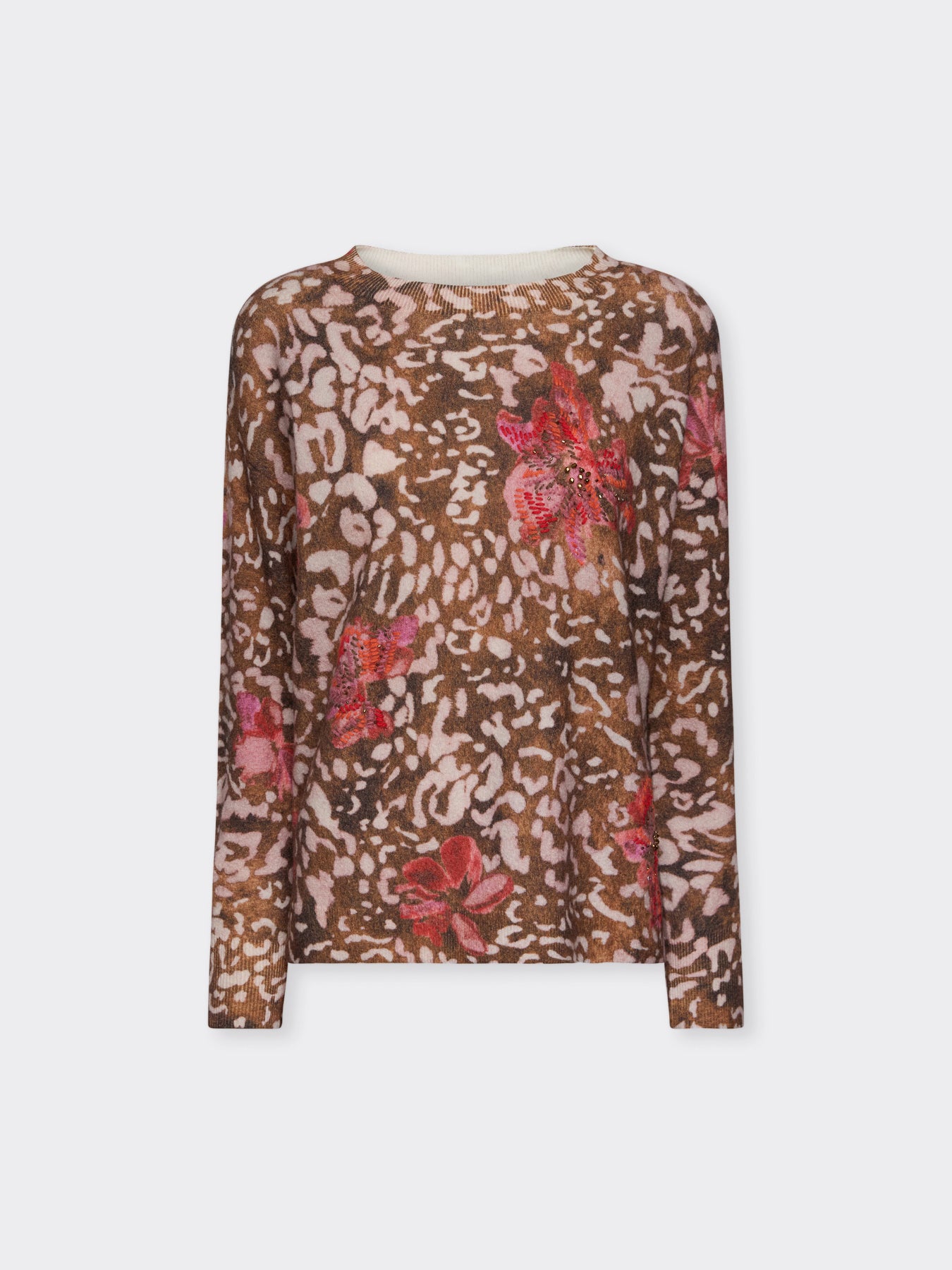 Elena Mirò gebreide trui bloemenprint – plussize – axent